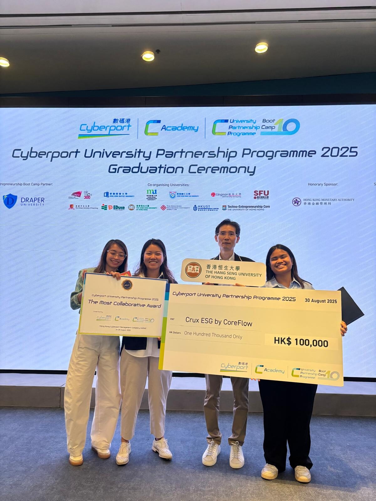 EAF Student Trio Triumphs at Prestigious Cyberport FinTech Competition ...